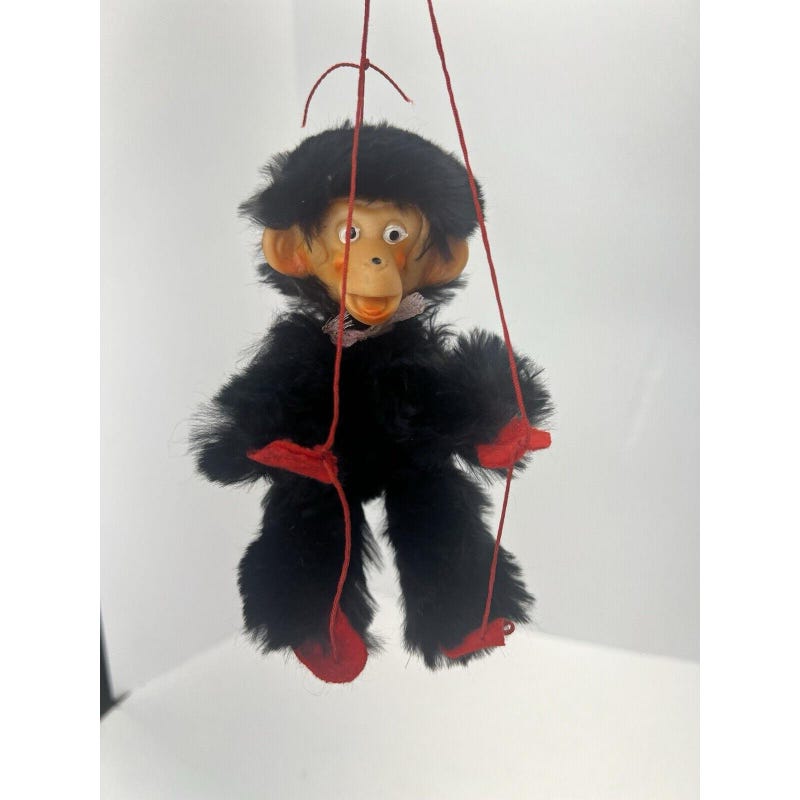 Monkey Hand Puppet - Etsy