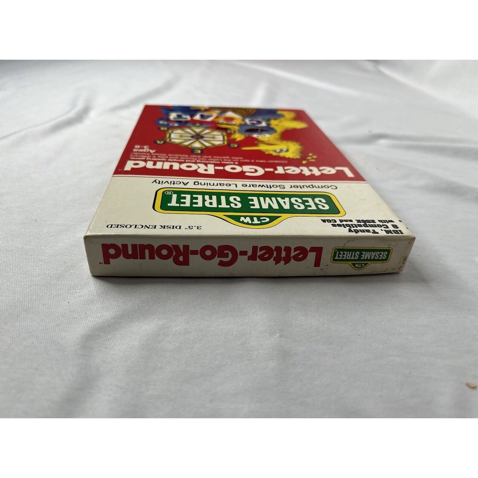 Sesame Street Letter-go-round IBM Tandy Computer Game Software W/ Box ...