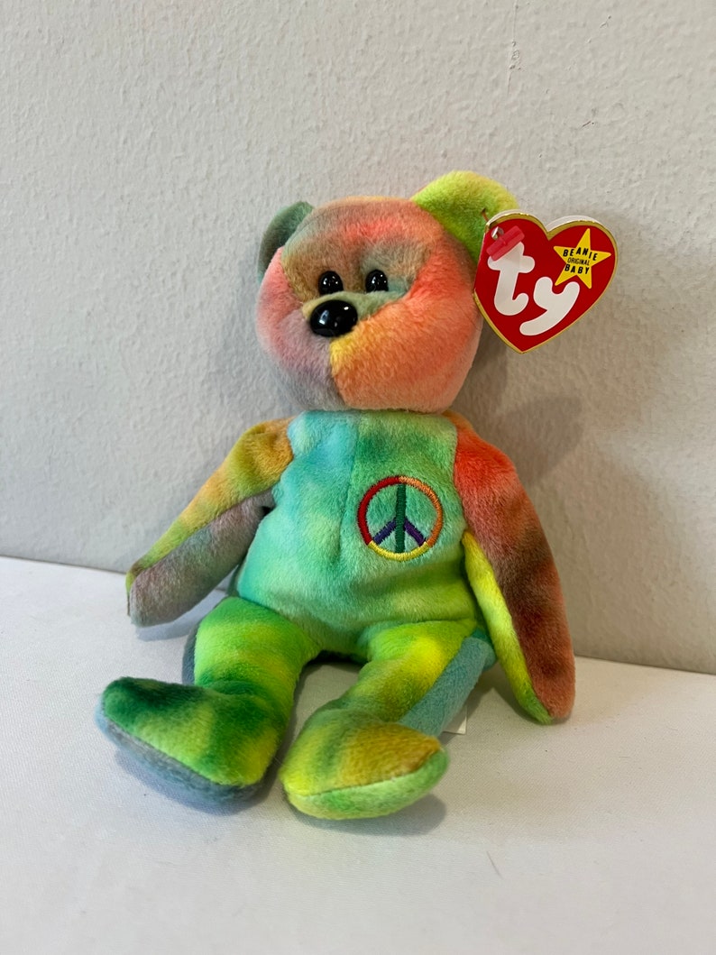 Ty Beanie Babies. Choice of Tye Dye Bear Group 2 | Etsy