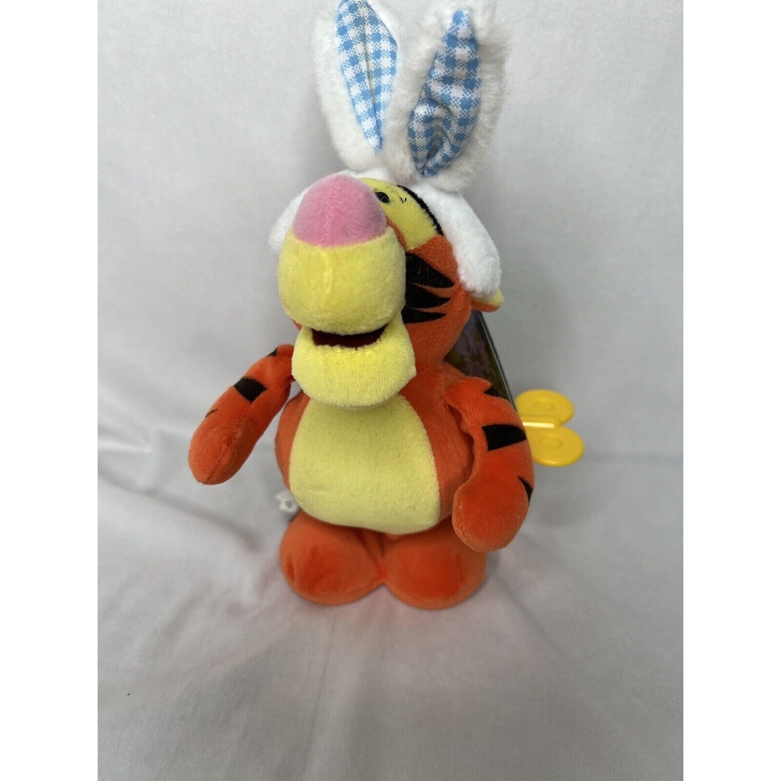 Disney Store Tigger Happy Hopper With Bunny Ears 8" Tall Wind-up Plush ...