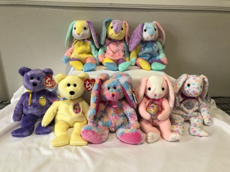 Ty Beanie Babies Choice of Easter Bears and Bunny Rabbits - Etsy