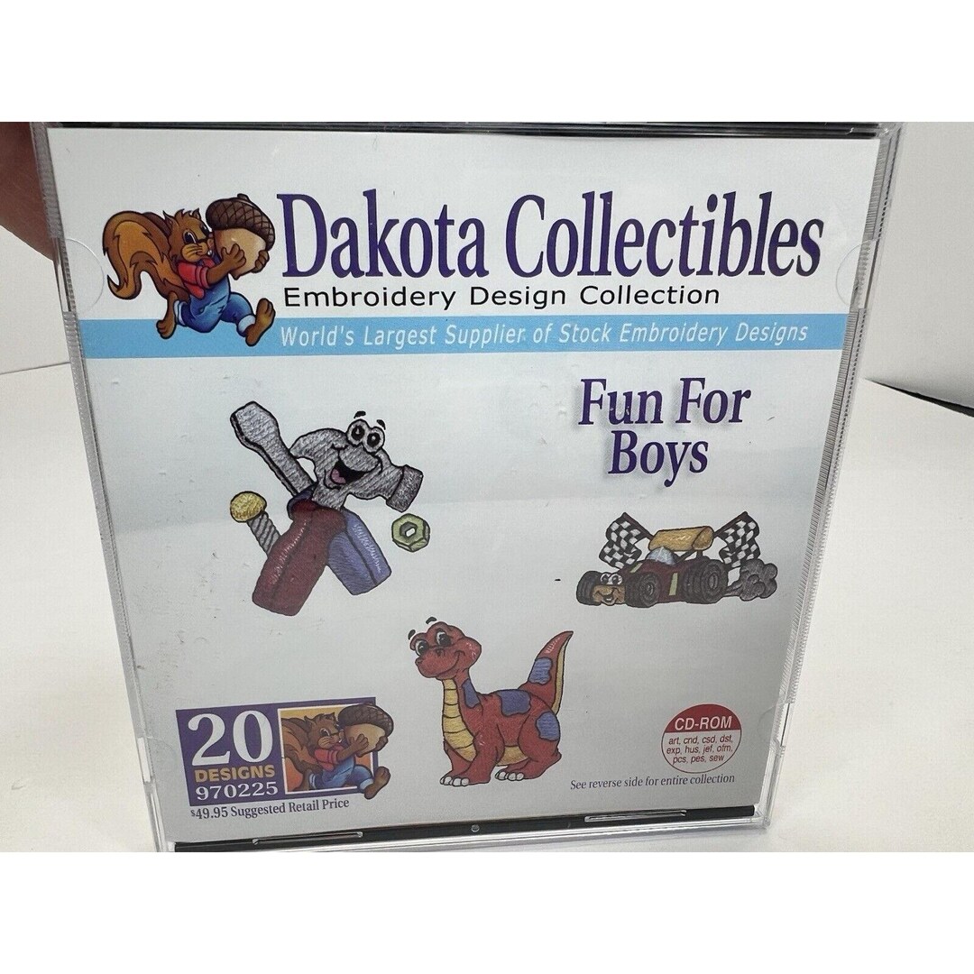 CD Dakota Collectibles Fun for Boys Embroidery Design Collection 20 ...