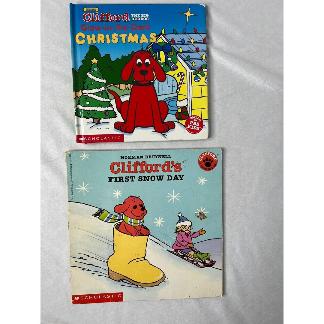 Clifford the Big Red Dog Books Set of 2 Christmas and First - Etsy