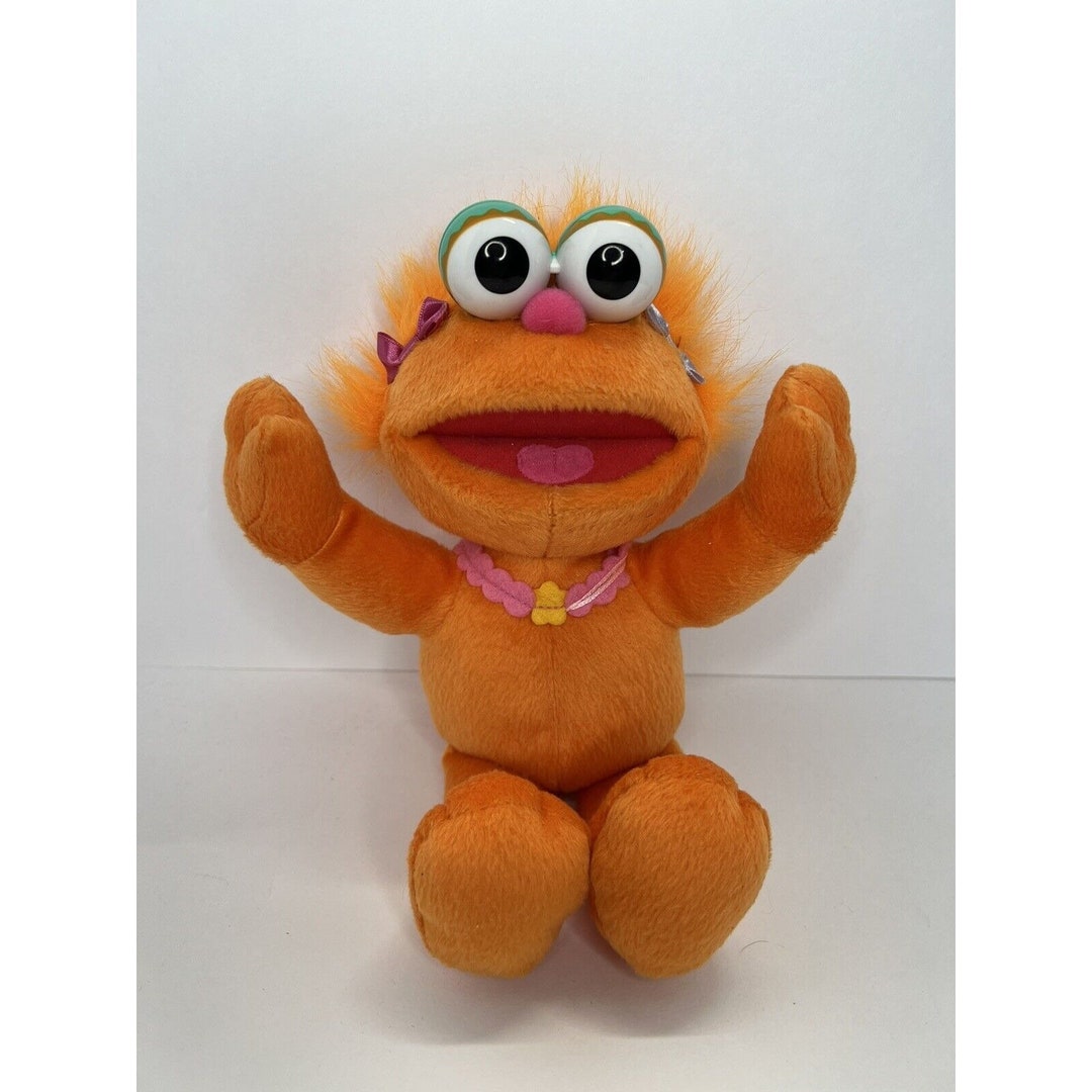Fisher Price Mattel Sesame Street Zoe Plush 11 Stuffed Orange Doll ...