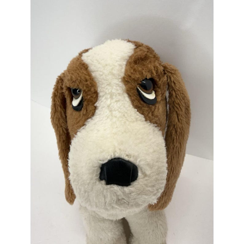 Vintage Hush Puppies Plush Sad Eyes Basset Hound Puppy Dog 11” Remco ...
