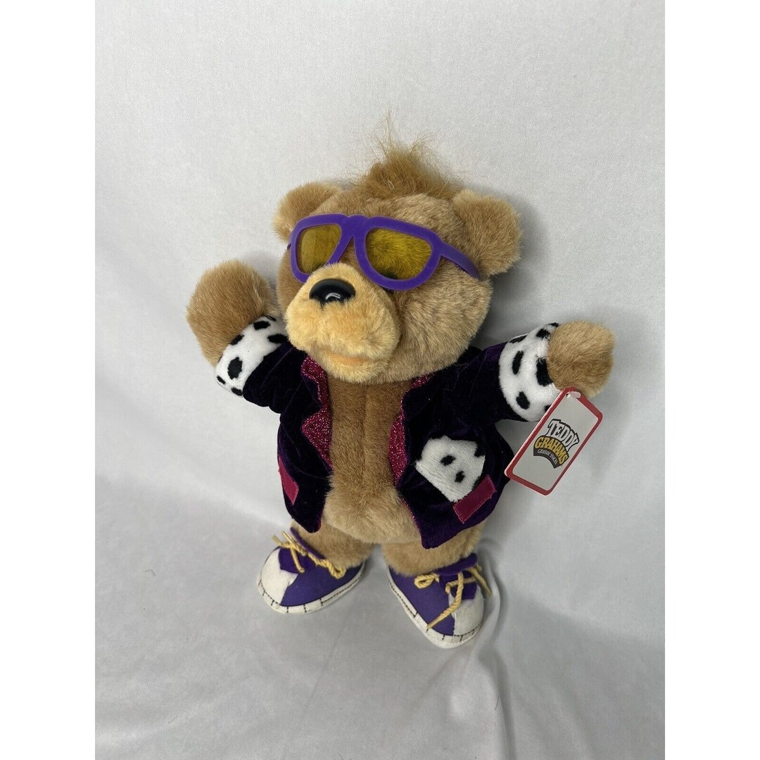 Vintage 1990 Nabisco Teddy Grahams Snacks Honey Bear 10” Plush Applause ...