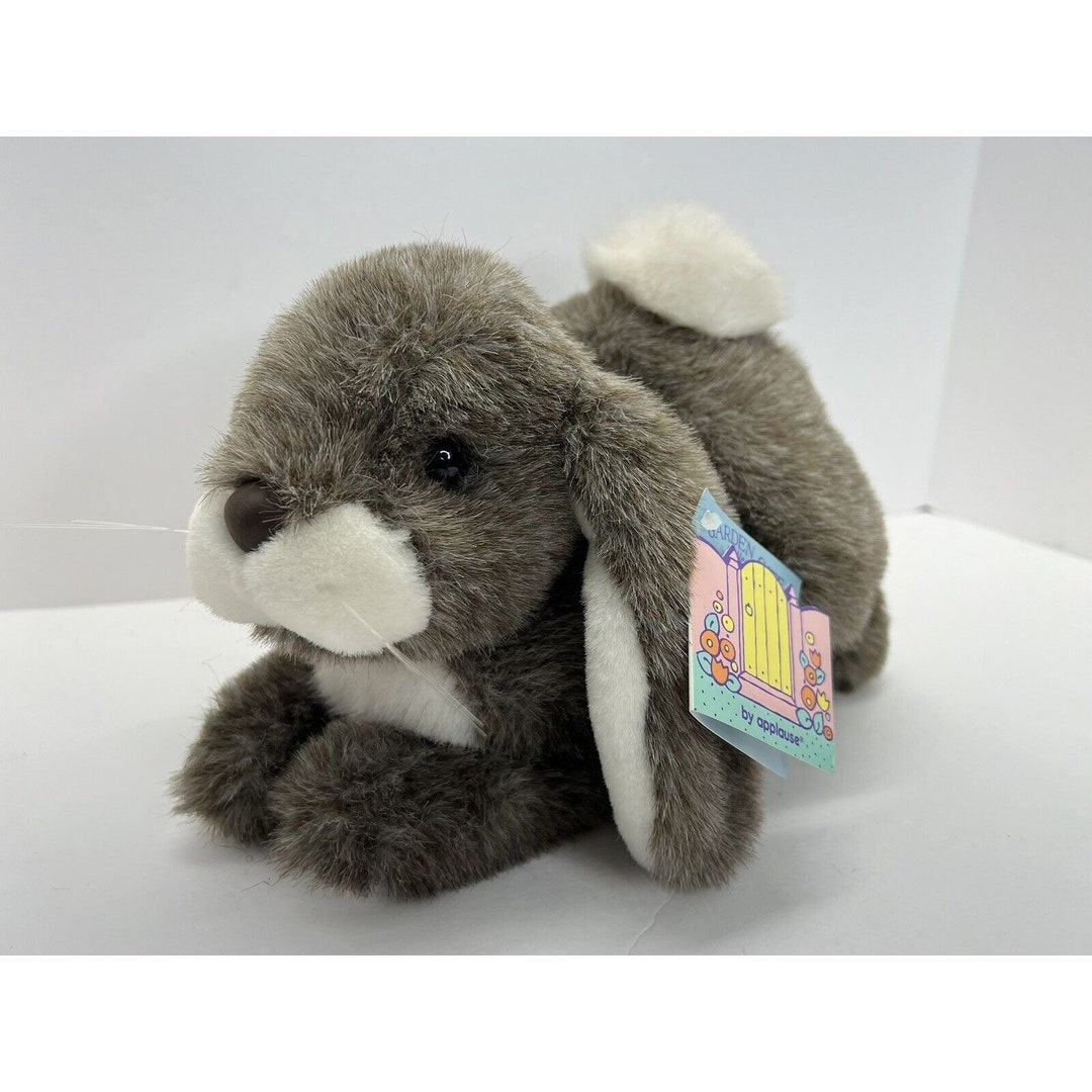 Applause Bunny Rabbit Plush Toy Buttercup Garden Gate Realistic Vintage ...