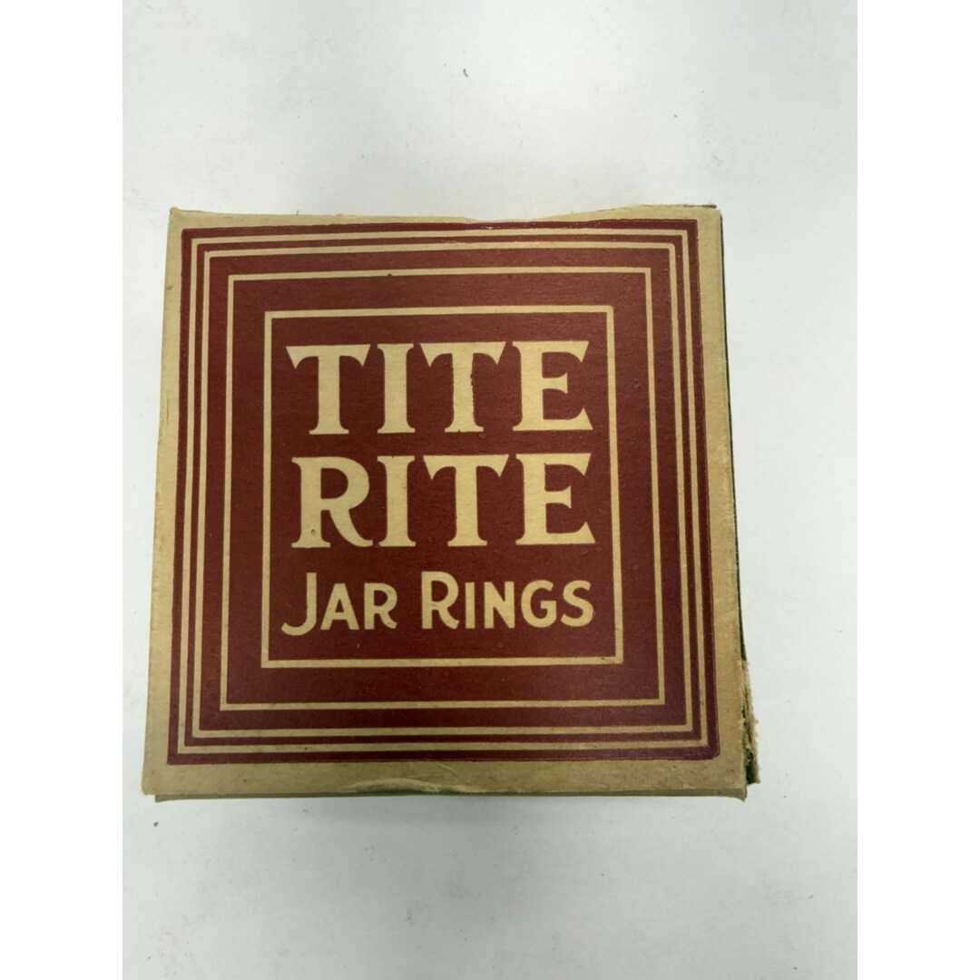 Vintage Tite Rite Red Rubber Jar Rings in Original Box for Mason ...