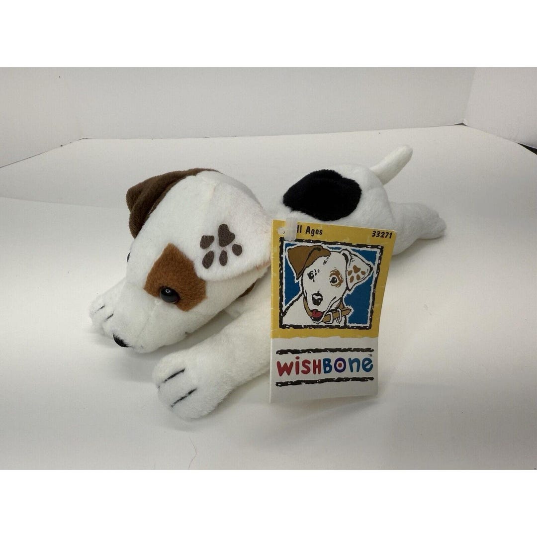 Vintage Wishbone Plush Dog PBS Show Big Feats Entertainmen 9 Bean Bag ...