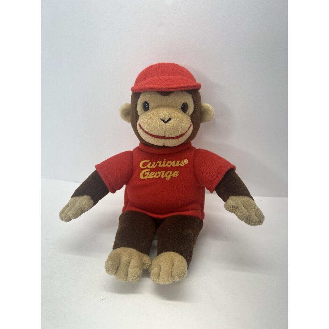 Gund Monkey Curious George 10 Plush Stuffed Animal Toy Floppy Sample ...