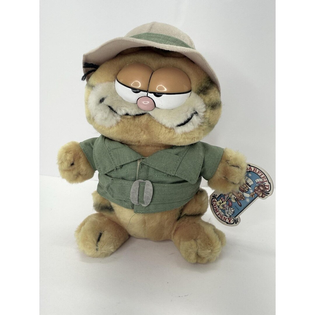 Dakin Garfield the Cat Safari Explorer 9” Plush Stuffed Animal Vintage ...