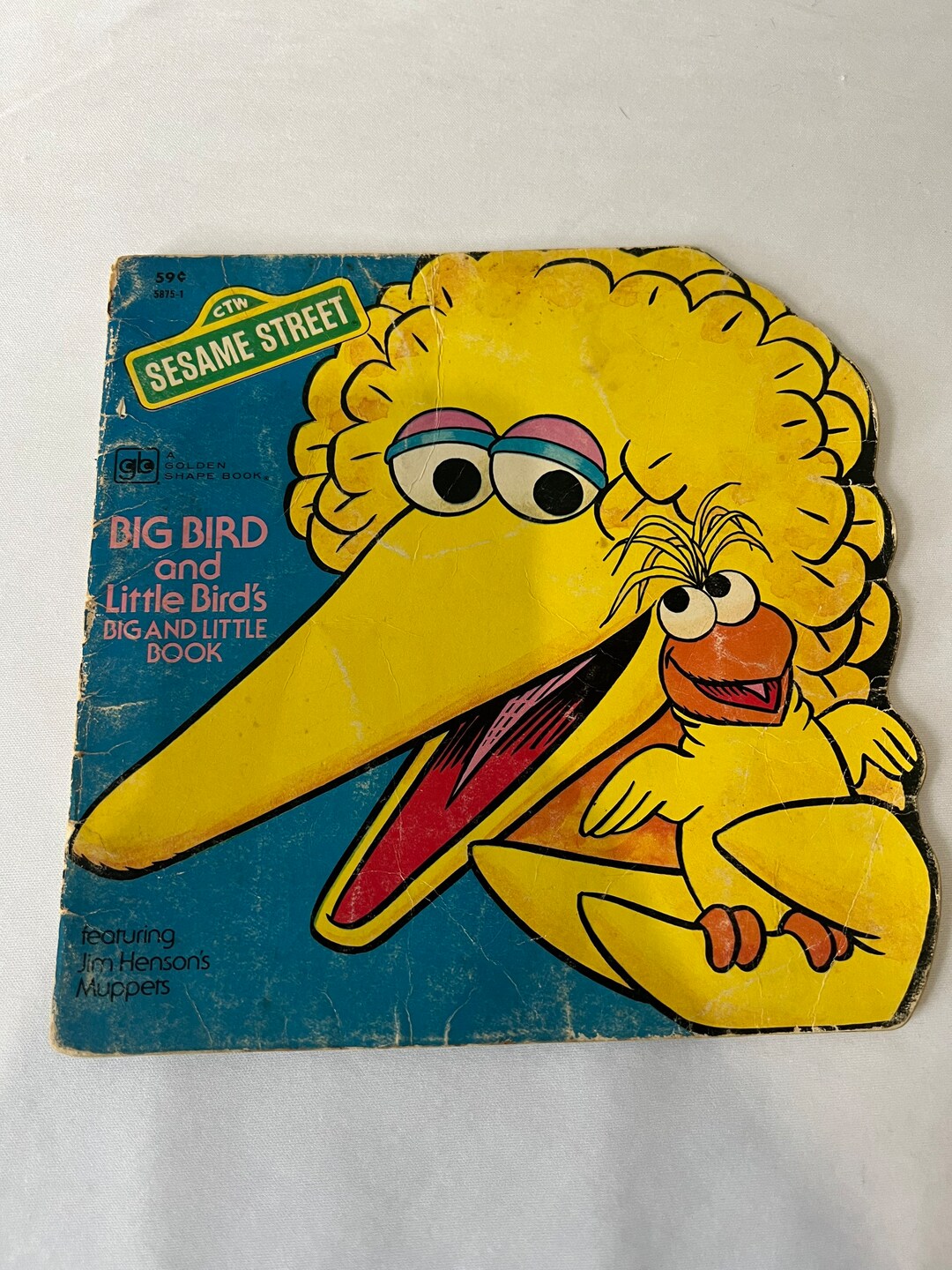 Big and Little Birds Golden Super Shape Book Vintage 1977 Sesame Street ...