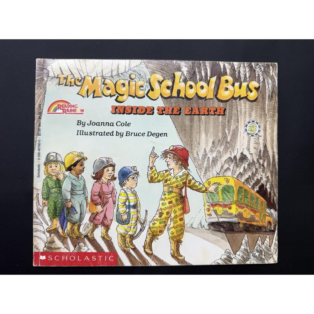 The Magic School Bus Inside the Earth Paperback Full Color Magic School ...