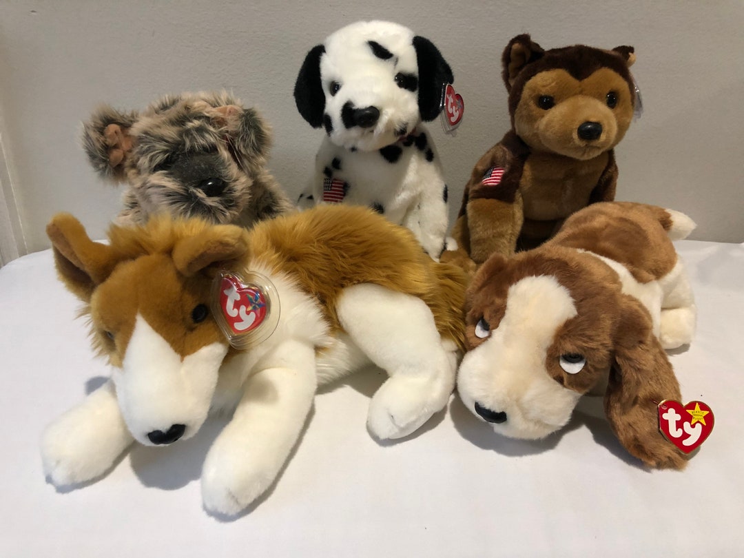 Ty Beanie Buddies Choice of Dog Cutsey the Terrier, Rescue the ...
