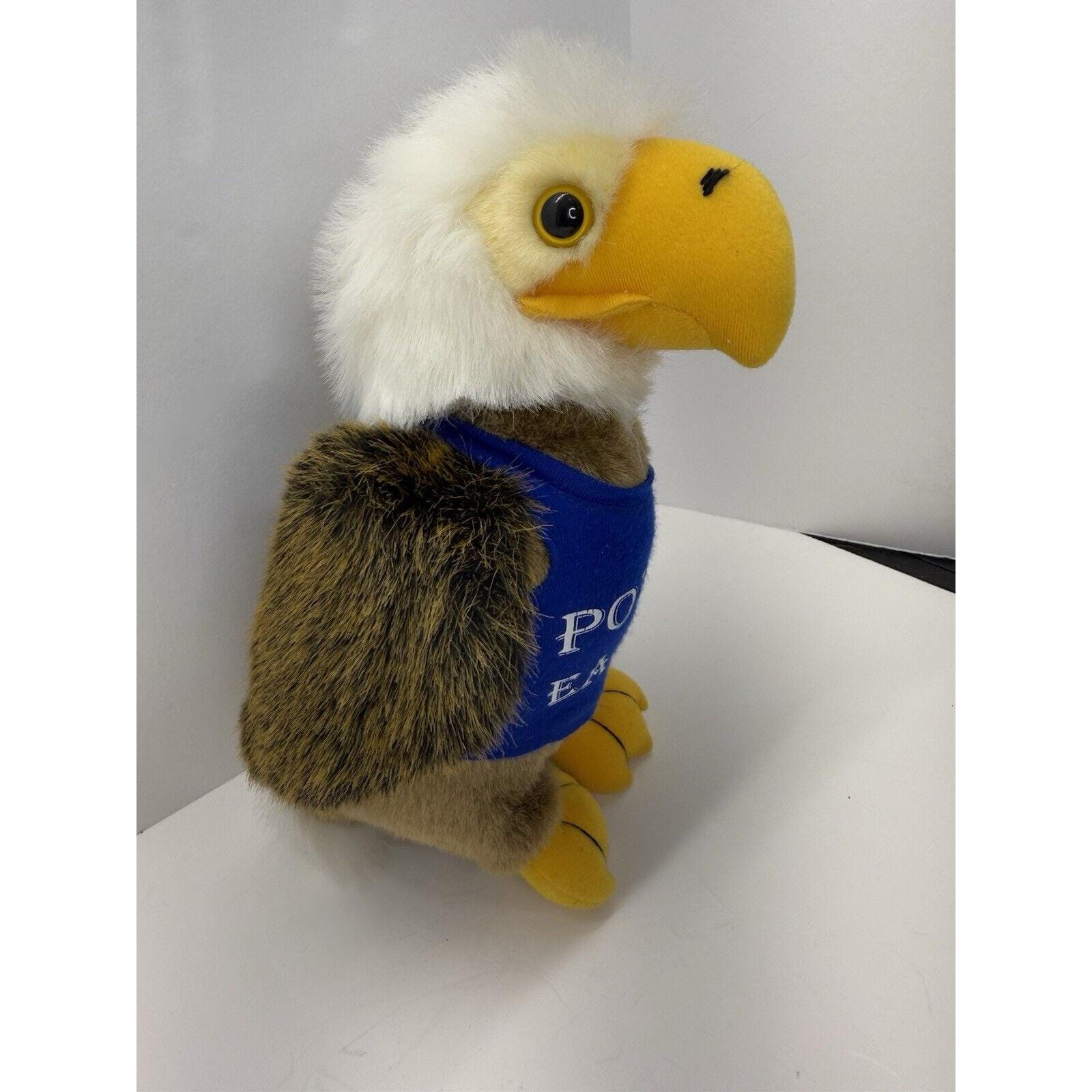 Bald Eagle Plush Logo Bear 12 Inch Point Eagles Removable Blue Shirt ...