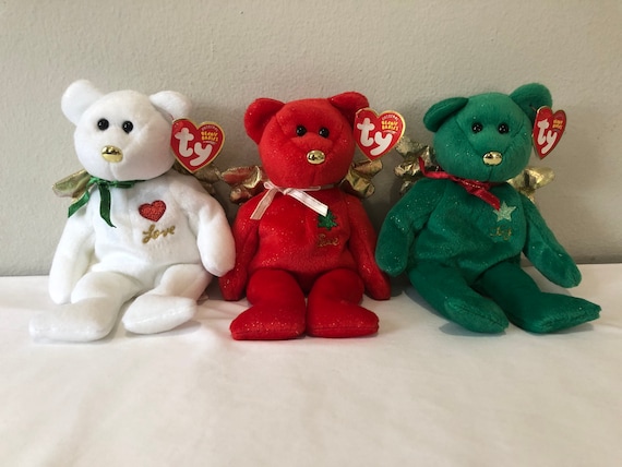 Ty Beanie Babies Choice of Holiday Winter Christmas Bears. - Etsy