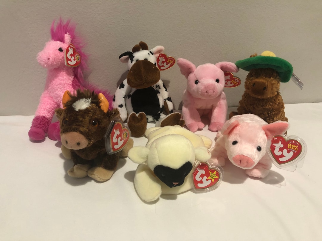 Ty Beanie Babies Choice of Farm Animals - Etsy