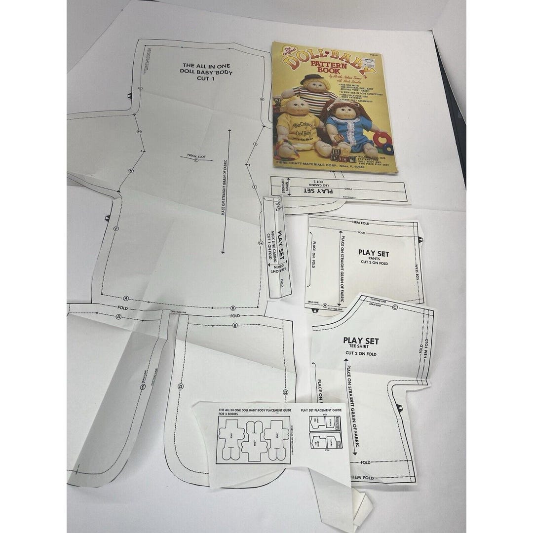 The Original Doll-baby Pattern Book Use With Molded Vinyl Heads CUT ...