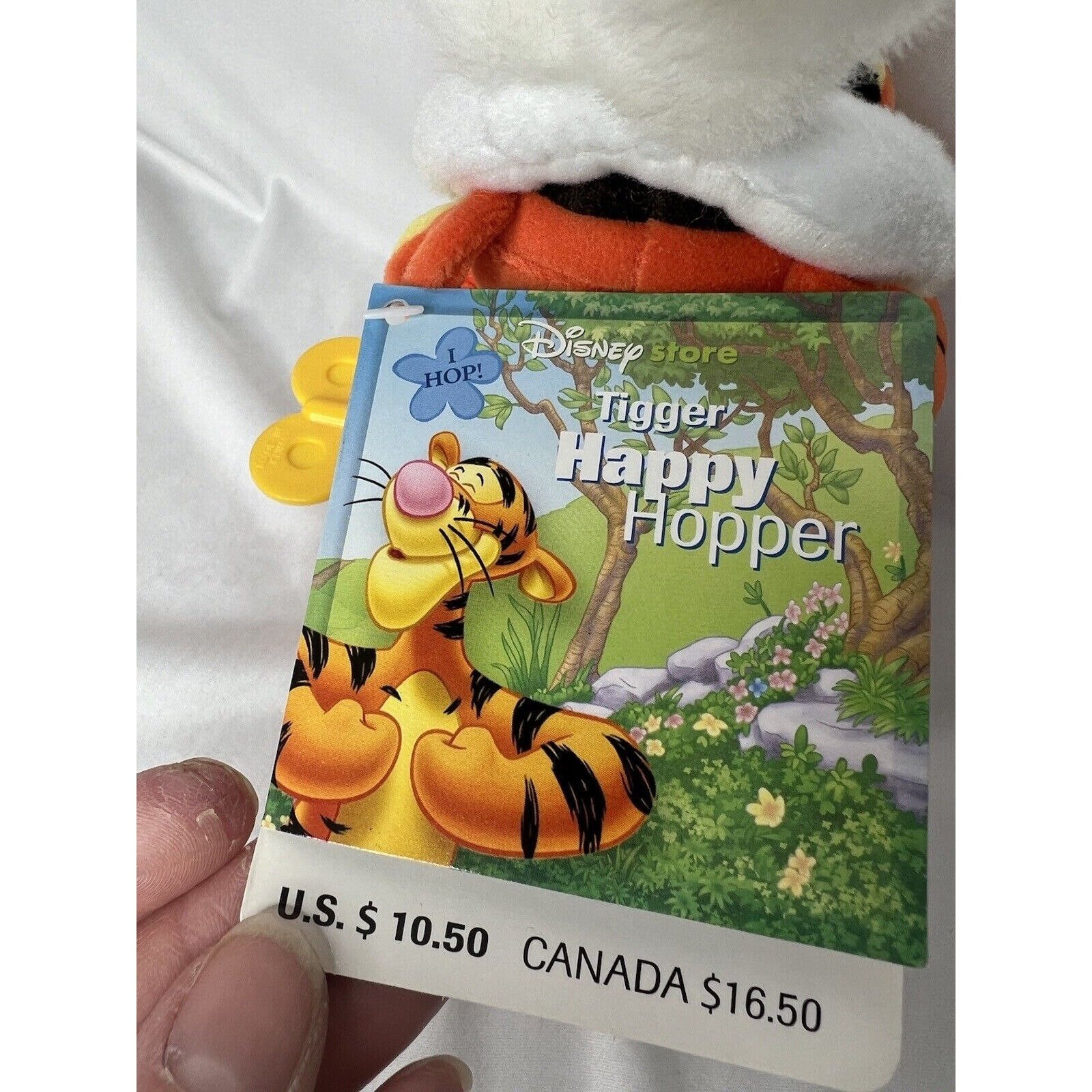 Disney Store Tigger Happy Hopper With Bunny Ears 8" Tall Wind-up Plush ...