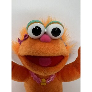 Fisher Price Mattel Sesame Street Zoe Plush 11 Stuffed Orange Doll ...