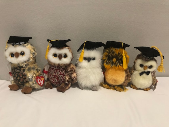 Ty Beanie Babies Choice of Graduation Owls | Etsy