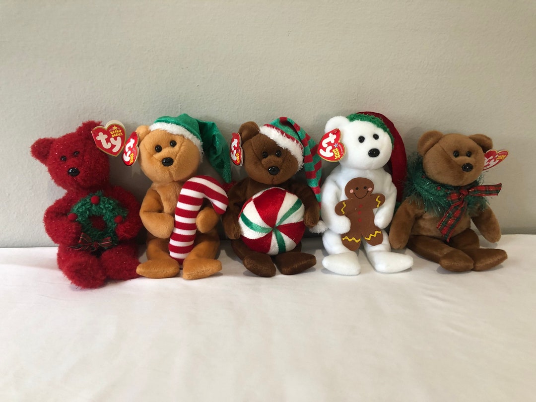 Ty Beanie Babies Choice of Holiday, Winter, Christmas Themed Bears - Etsy