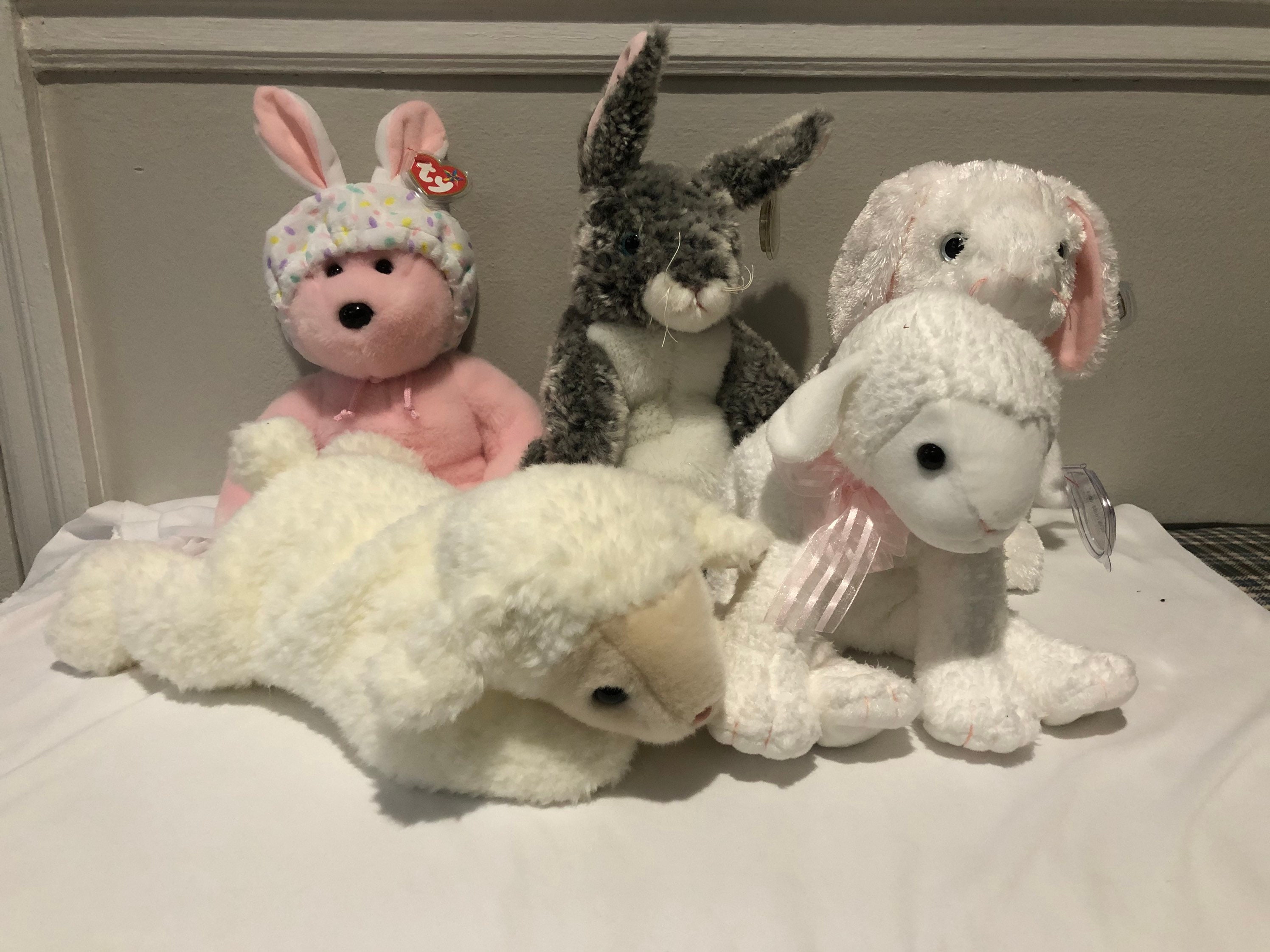 Ty Beanie Buddies Choice of Lamb or Rabbit for Easter | Etsy