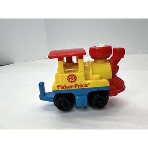 Vintage 1992 Fisher Price Geo Trax Flip Track Train Engine #2 Plastic ...
