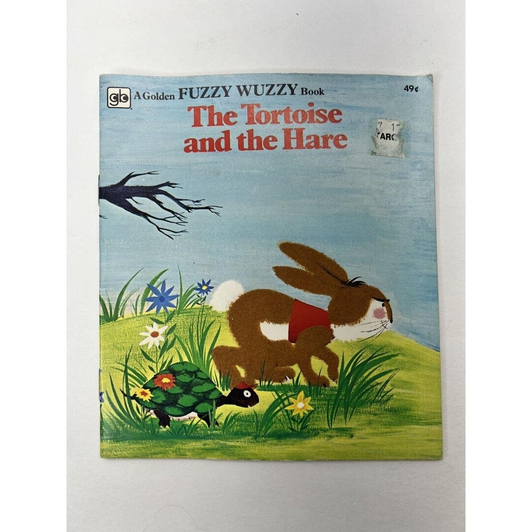 Vintage Golden Fuzzy Wuzzy Book "the Tortoise and the Hare" by Jean ...