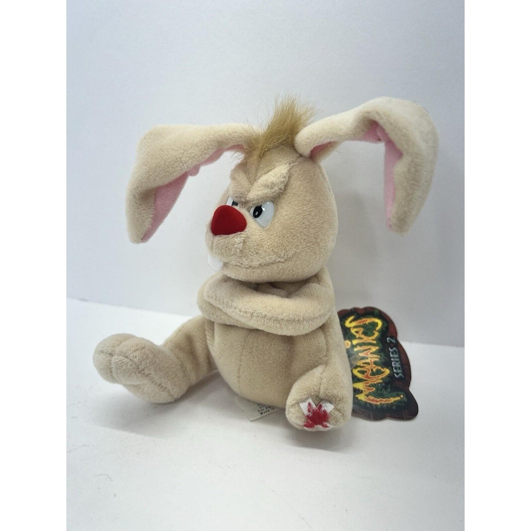 Vintage Meanies Plush Stuffed Animal Series 2 1997 Lucky the Rabbit ...