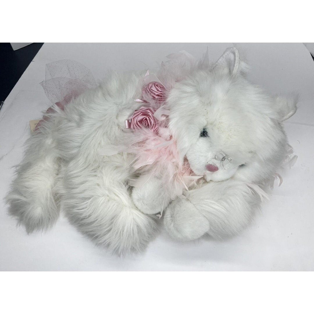 Artist Stuffed Animal Plush White Cat princess Kitty Designs by ...