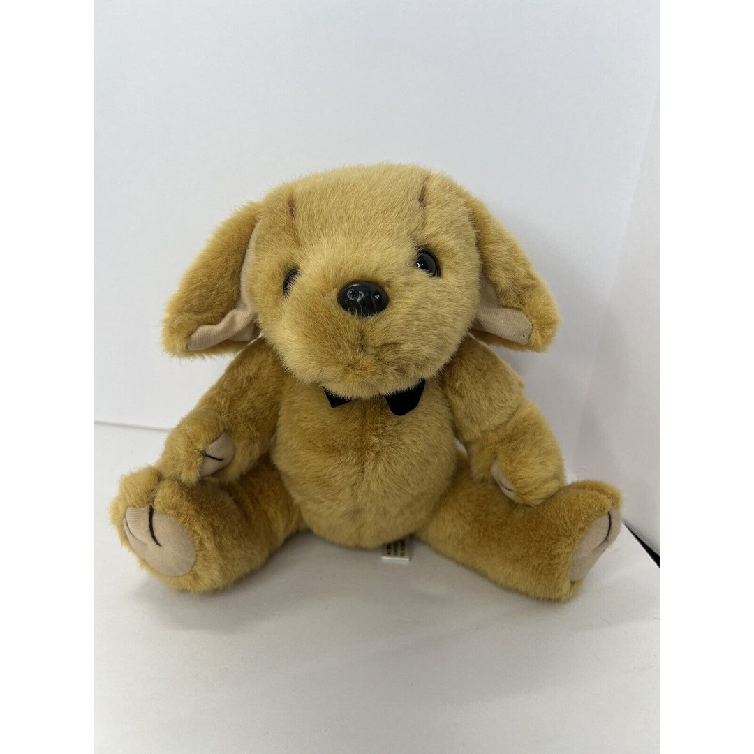 Steven Smith Brown Tan Beige Dog Plush Stuffed Animal Toy Bow Tie ...