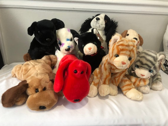 Ty Beanie Buddies Choice of Dogs and Cats - Etsy