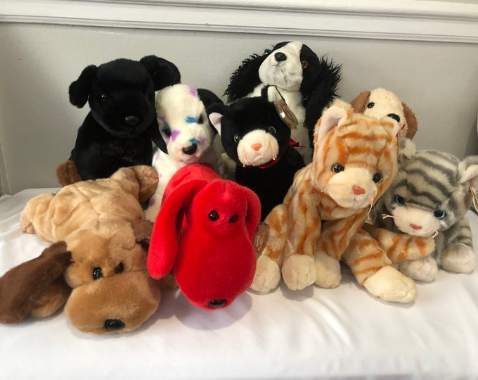 Ty Beanie Buddies Choice of Dogs and Cats - Etsy