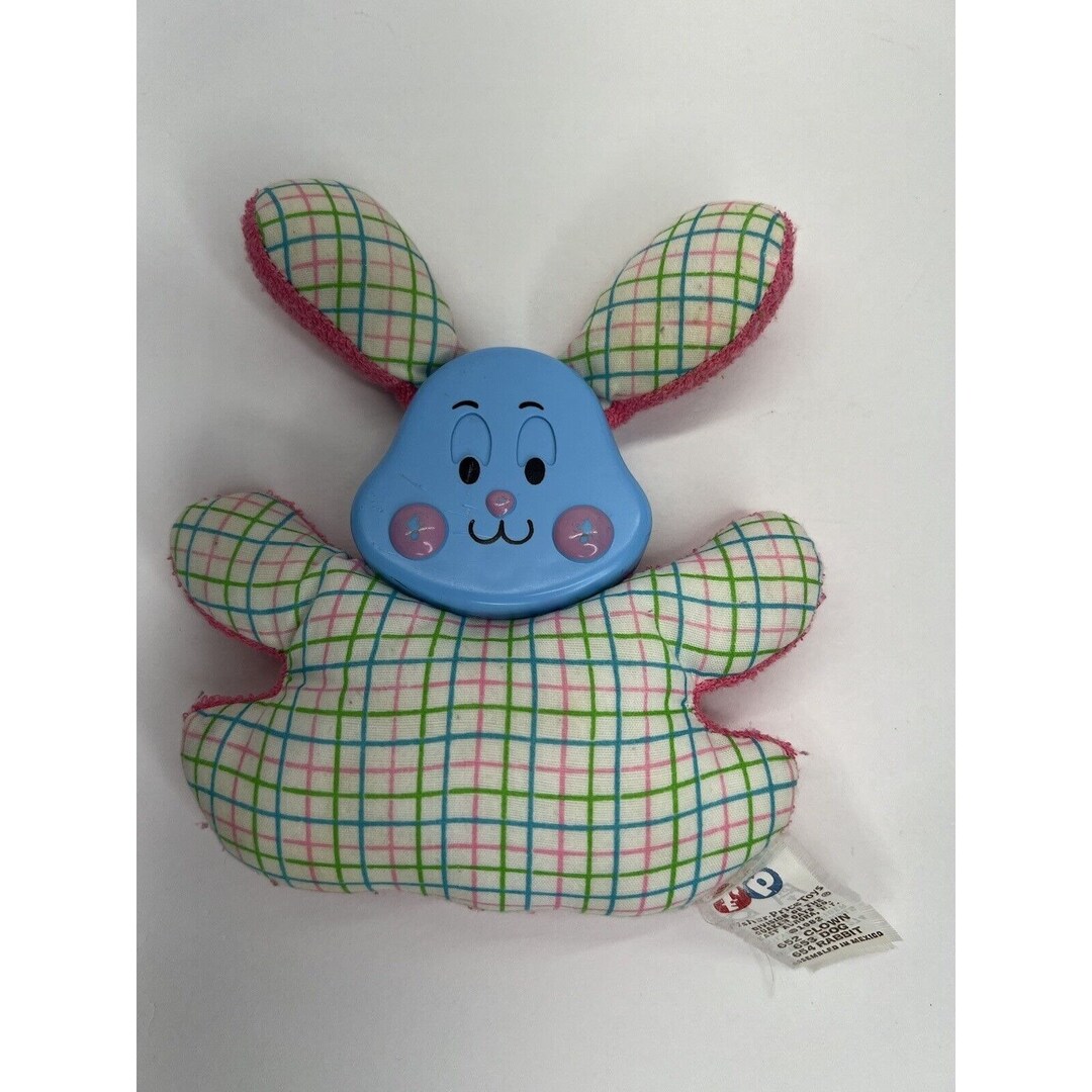 Fisher Price Soft Shakes Rabbit Bunny Rattle Plush 6 Inch 654 Stuffed ...