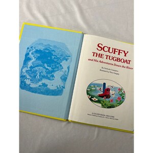 Scuffy the Tugboat and His Adventures Down the River Big Golden Book ...