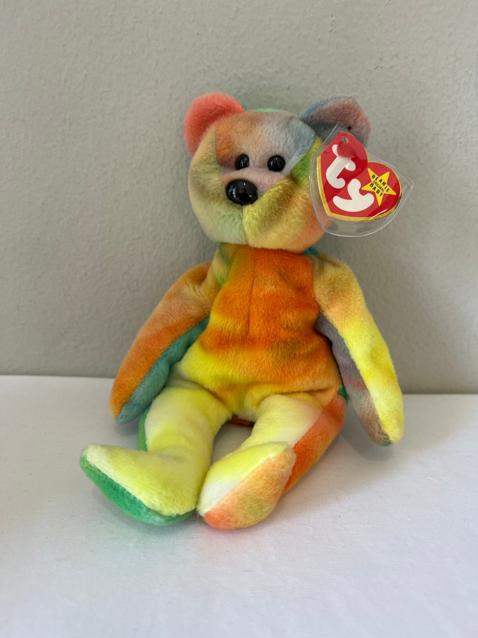 Ty Beanie Babies. Choice of Tye Dye Bear Group 2, Peace, Mellow, Groovy ...