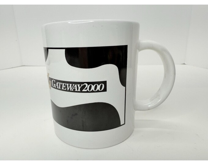 Vintage Y2K Gateway 2000 White Black Cow Print PC Computer Hardware ...