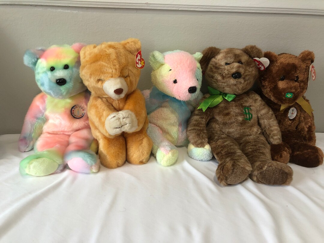 Vintage Ty Beanie Buddies: Choice of Collectible Plush Bears - Etsy