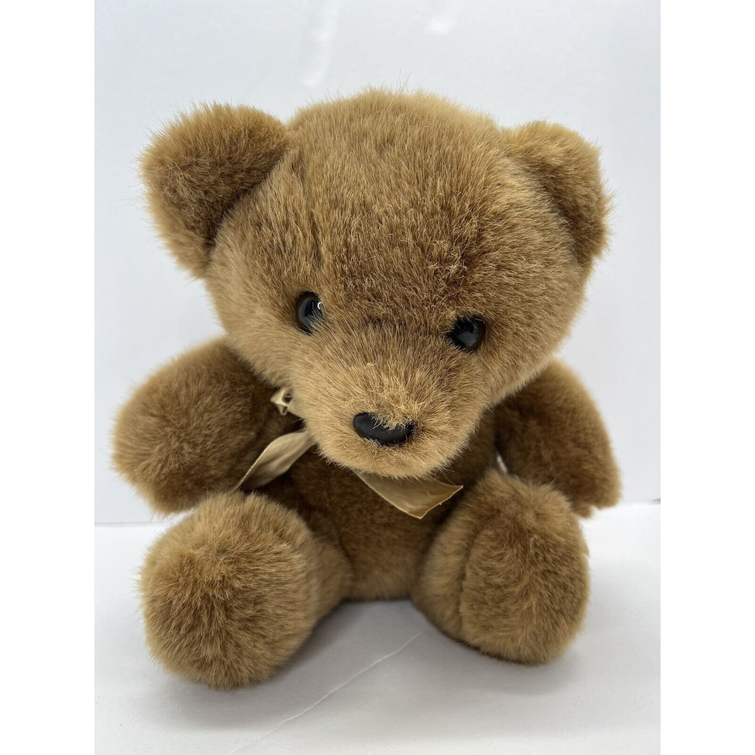 9" Kaybee Soft Stuff Kay-bee Toys Stuffed Animal Plush Brown Sitting ...