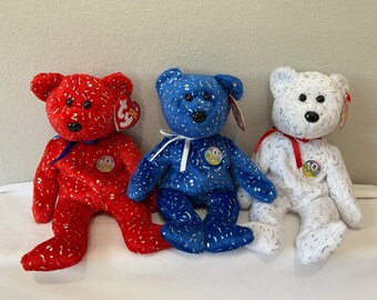 Ty Beanie Babies Choice of Decade Bears 10th Anniversary of Beanie Babies Etsy UK