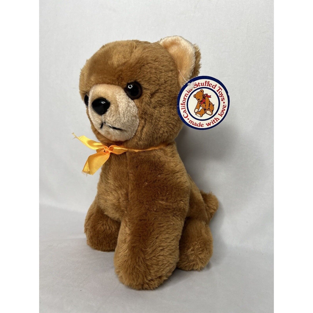 Vintage California Stuffed Toys Teddy Bear Stuffed Plush Coin Bank 10 ...