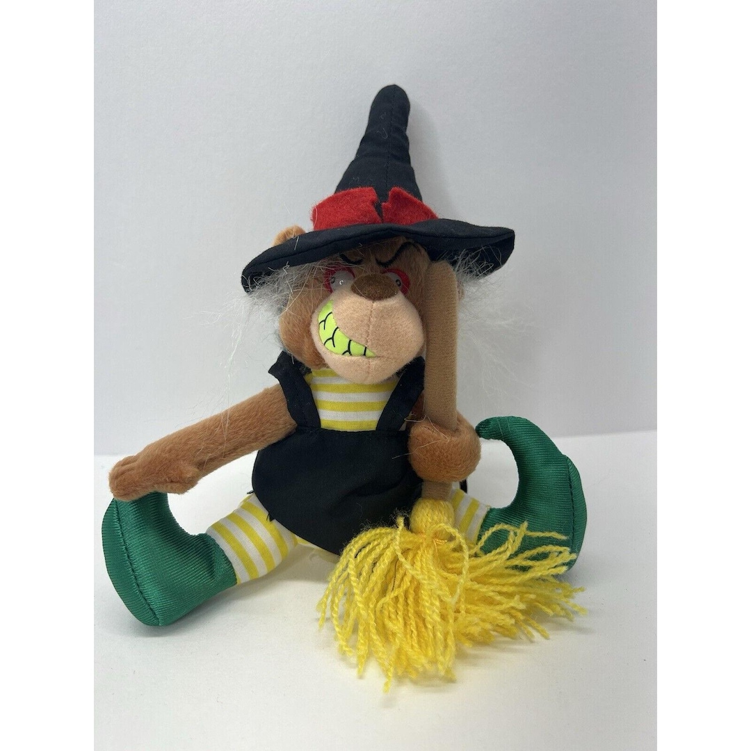 Meanies Grisly Grizzlies Halloween '99 Bearwitched Bear Witch Plush ...