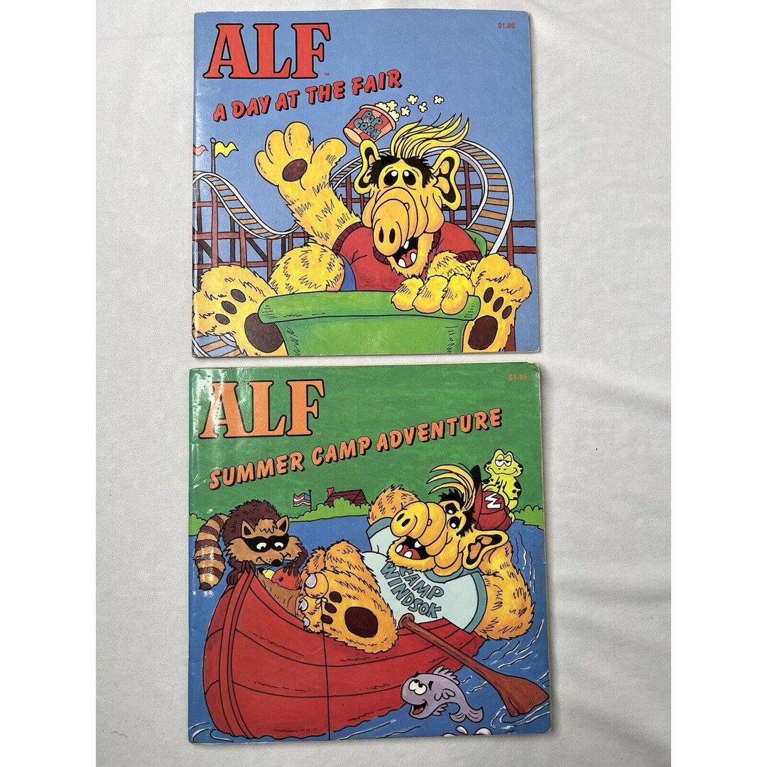 Vintage Lot of 2 Alf Books Summer Camp Adventure and A Day at the Fair ...