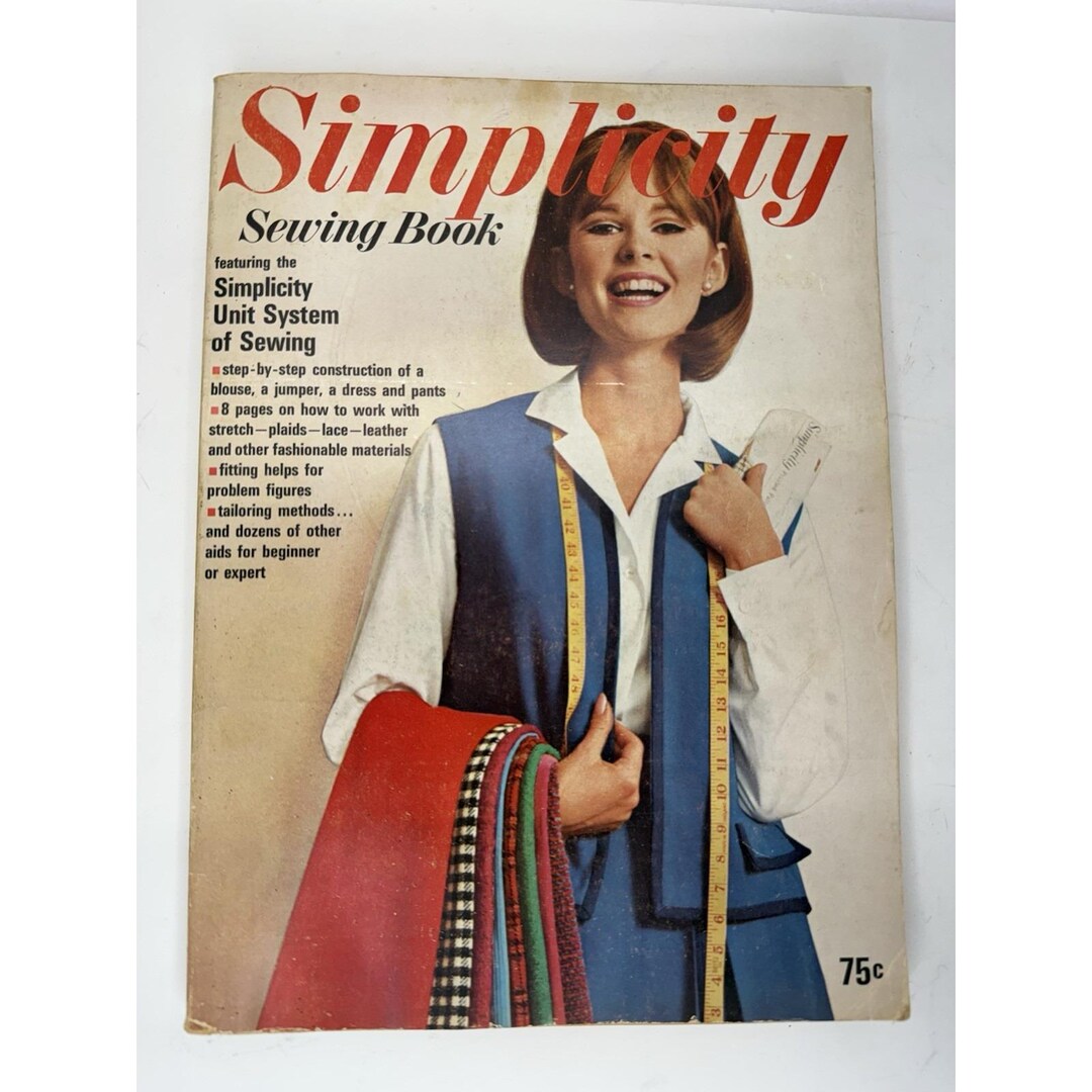 Vintage 1965 Simplicity Magazine Sewing Book Patterns Mid Century ...