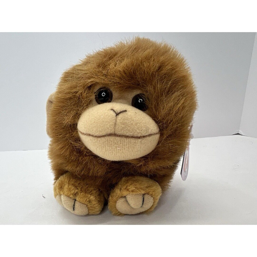 Vintage 1997 Puffkins 5" Plush Amber Ape Monkey Stuffed Plush Animal ...
