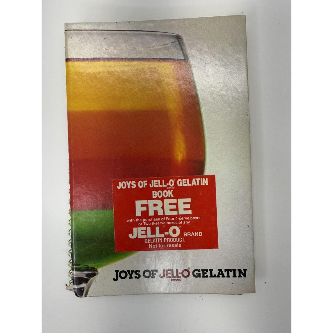 Joys of JELL-O Gelatin Cookbook 1981 1st Edition Spiralbound Hardcover ...