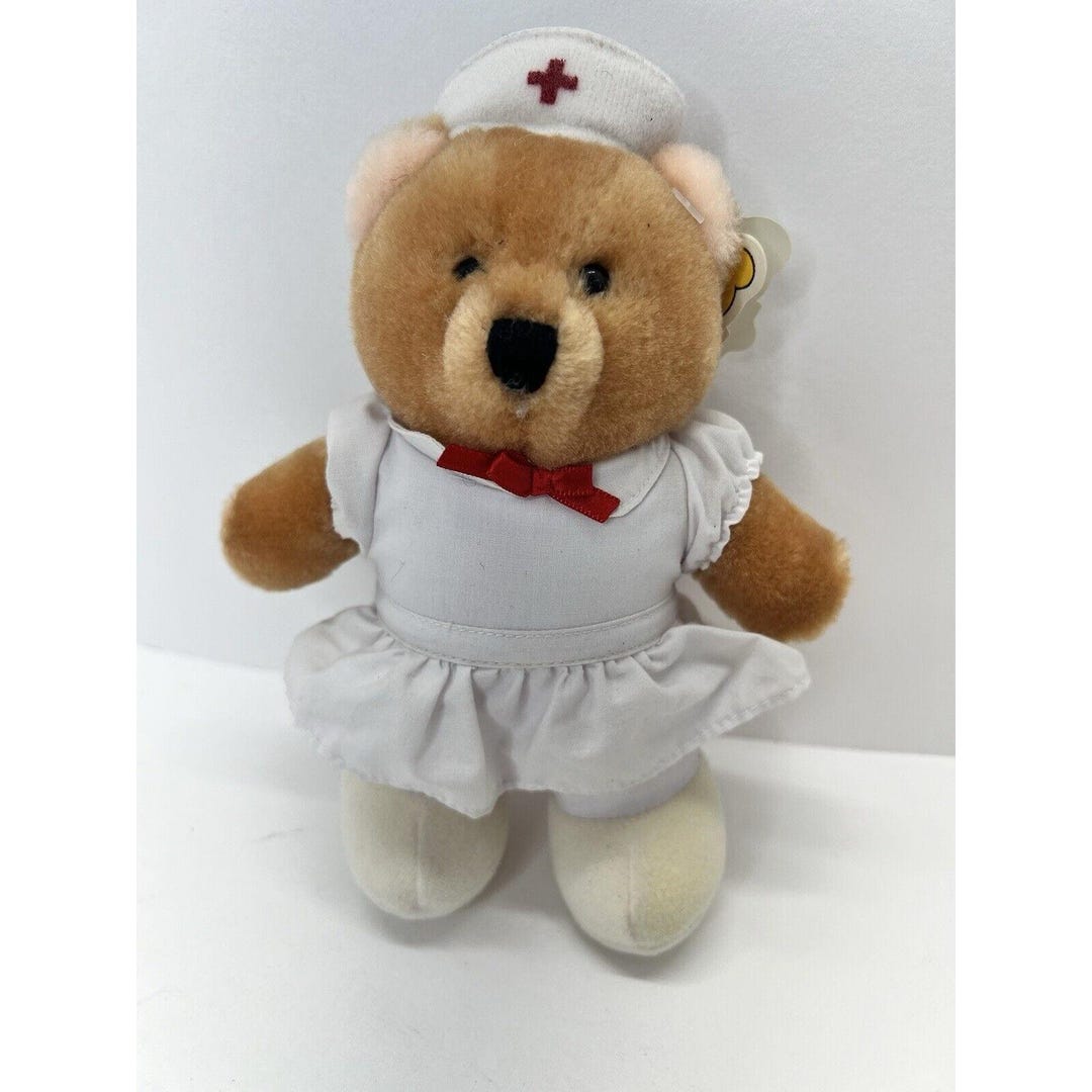 Vintage 1985 Dakin Nancy Bear Nurse With Uniform and Hat Retired 8 ...