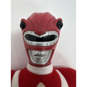 Vintage 1993 Mighty Morphin Power Ranger Red Ranger Stuffed Plush 11 ...