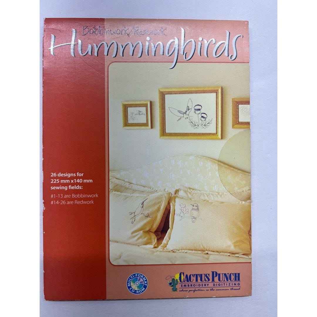 Cactus Punch Hummingbirds Machine Embroidery Designs Multi CD ...